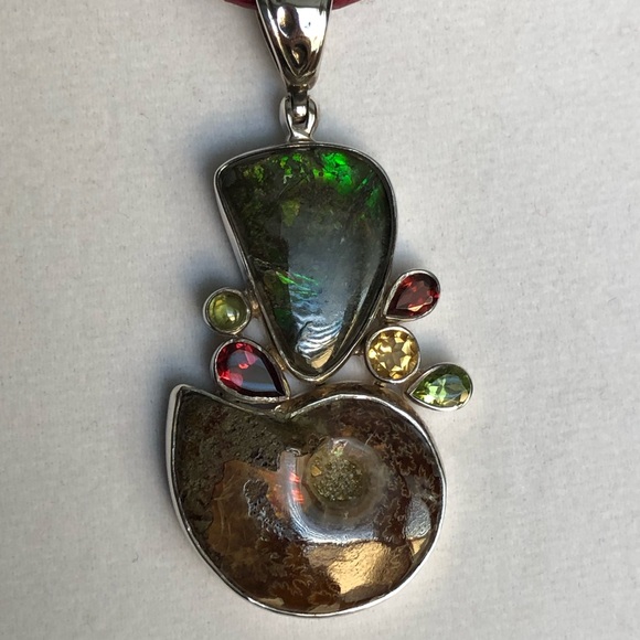 Embellished by Leecia | Jewelry | Ammolite Fossil Ammonite Shell ...